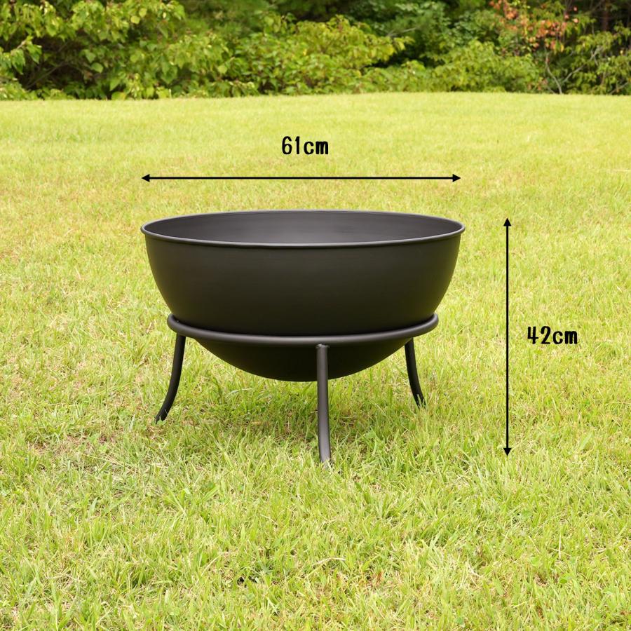Fire Pit BOWL ファイヤーピット・ボウル（焚火台）61cm : ファイヤーピット cacomoca - 通販 - Yahoo!ショッピング