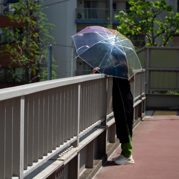 Evereon エバーイオン \おしゃれなビニール傘／ カラフル ベーシック 傘 かさ カサ サスティナブル かわいい 梅雨 虹色 レインボー 人気 サエラ 黒 白 : サエラオフィシャル ...