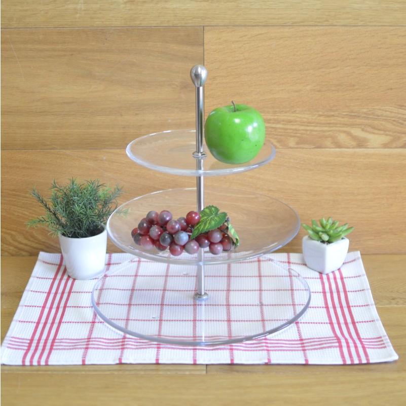 ケーキスタンド デザートスタンド ガラス 3段 Three-Tier Glass Server : カリフォルニアキッチンマーケット - 通販 ...