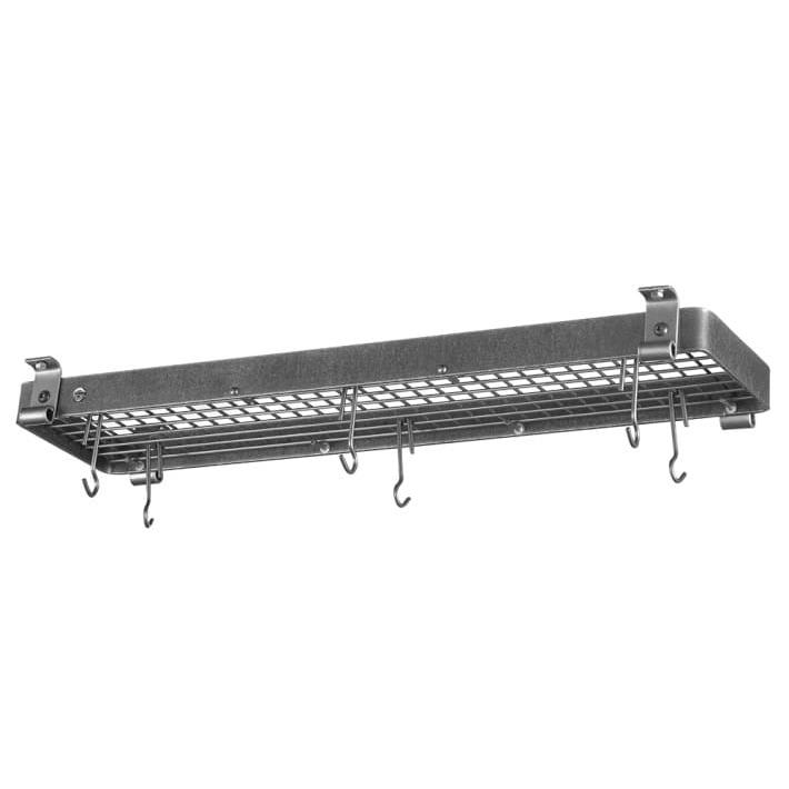 Enclume Flush Mount Rectangular Ceiling Pot Rack Hammered Steel ...