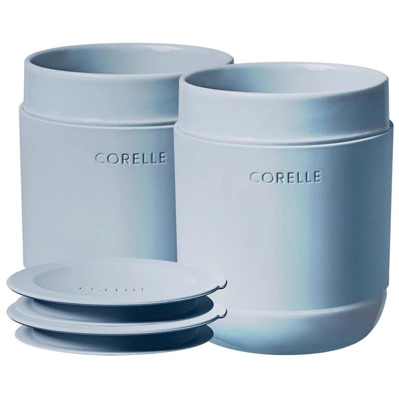 コレール マグカップ 399ml 2点セット タンブラー 陶器 シリコン蓋 Corelle Stoneware Tumbler Set of Two : カリフォルニアキッチンマーケット ...