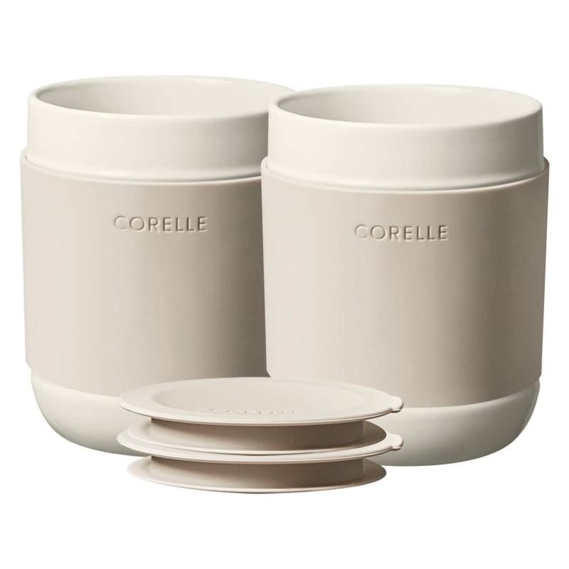 コレール マグカップ 399ml 2点セット タンブラー 陶器 シリコン蓋 Corelle Stoneware Tumbler Set of Two :2008201:カリフォルニアキッチン ...