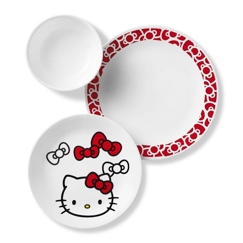 コレール ハローキティ 食器 4組 12点セット ディナーウェア Corelle Hello Kitty 12-piece ...