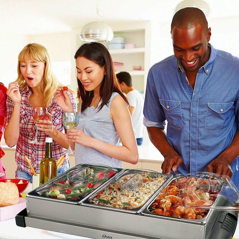 オスター バイキング ビュッフェ ブッフェ サーバー ウォーミングトレイ Oster CKSTBSTW00 Buffet Server 家電 ...