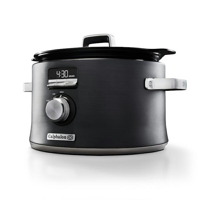 スロークッカー カルファロン 直火対応 IH対応 5.0L Calphalon Digital Saut Slow Cooker, Dark ...