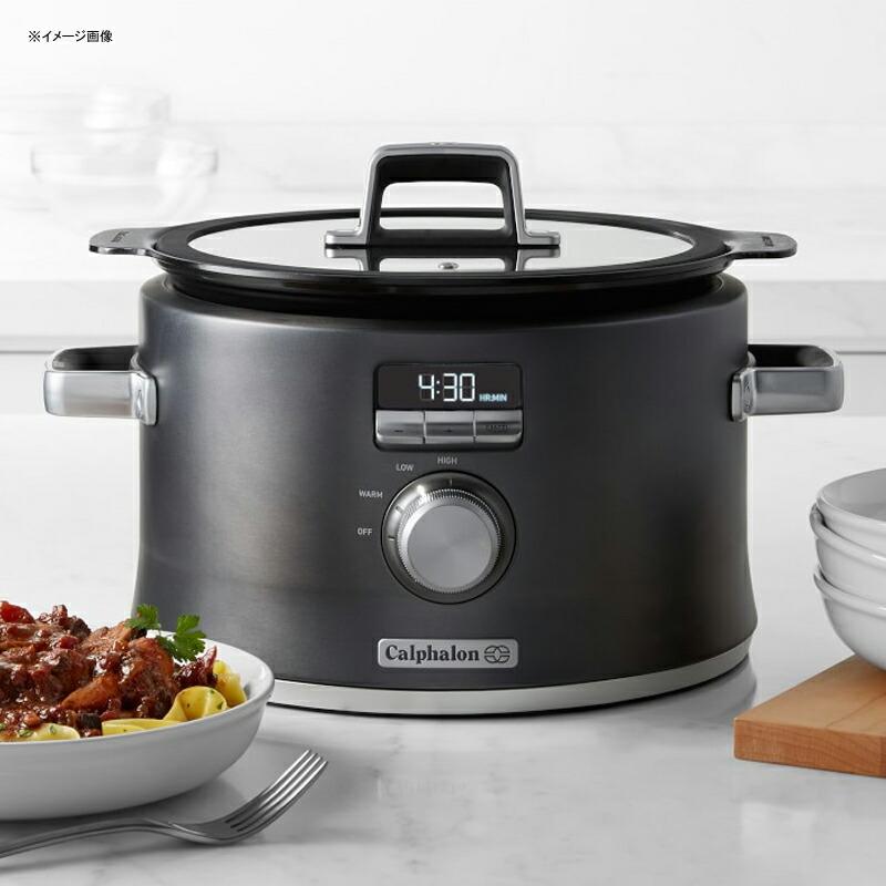 スロークッカー カルファロン 直火対応 IH対応 5.0L Calphalon Digital Saut Slow Cooker, Dark ...