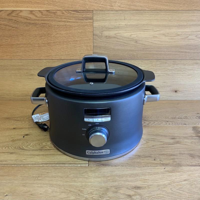 スロークッカー カルファロン 直火対応 IH対応 5.0L Calphalon Digital Saut Slow Cooker, Dark ...