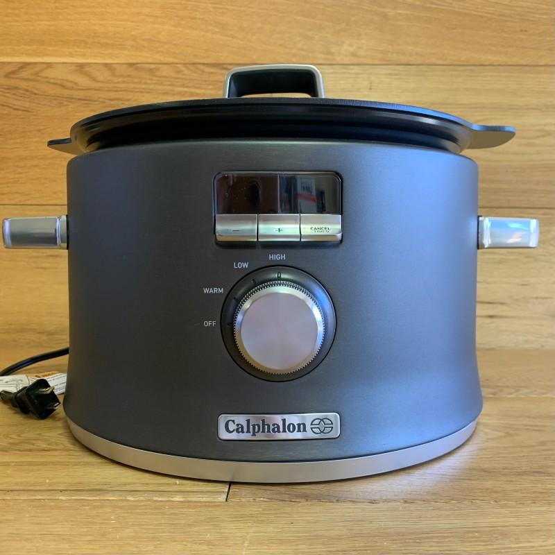 スロークッカー カルファロン 直火対応 IH対応 5.0L Calphalon Digital Saut Slow Cooker, Dark ...