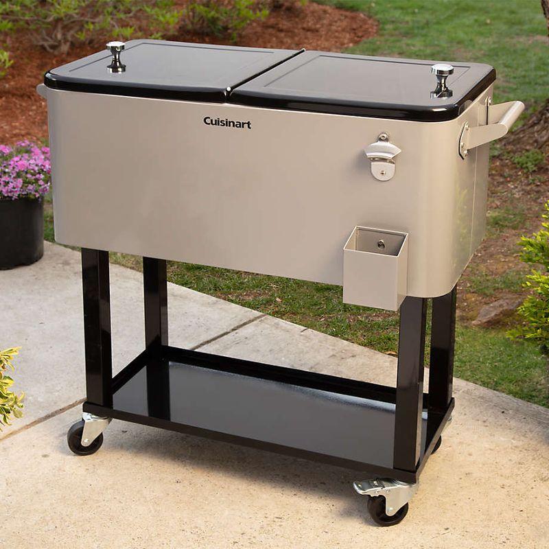 クイジナート カート型 クーラーボックス 76L キャスター 栓抜き付 グレー Cuisinart 80 Qt. Grey Outdoor Coole : カリフォルニアキッチンマーケット ...