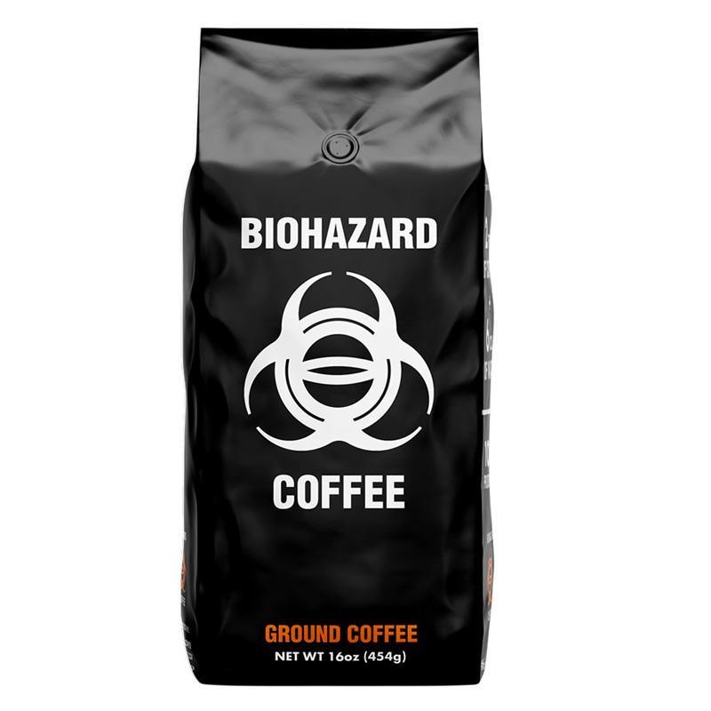 高カフェイン ストロングコーヒー 粉 454g ダークロースト バイオハザード Biohazard Ground Coffee, The ...