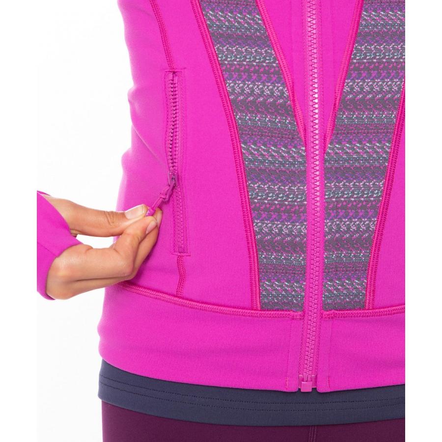 ivivva イヴィヴァ Perfect Your Practice Jacket Polar Pink/City Twist Coal ...