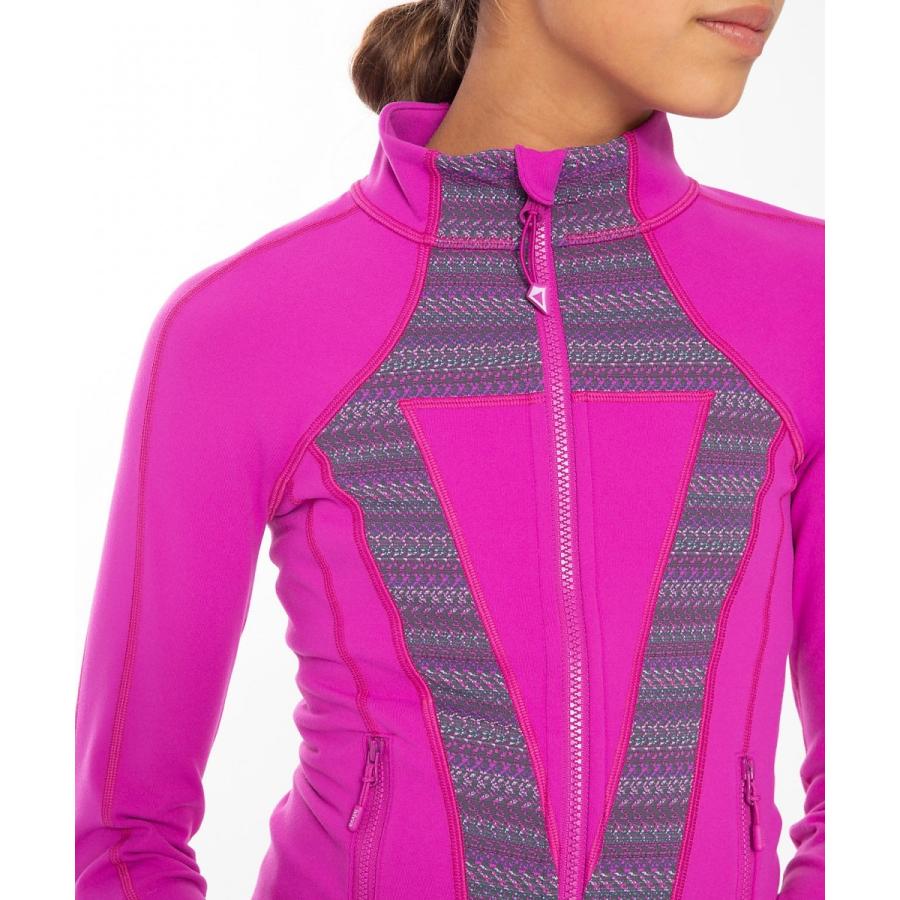 ivivva イヴィヴァ Perfect Your Practice Jacket Polar Pink/City Twist Coal ...