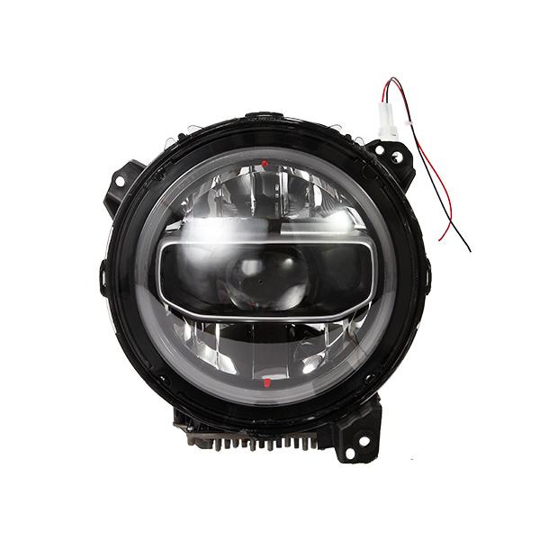 DEPO 正規品 ジープ JL ラングラー | JT グラディエーター US仕様 リング付 LEDヘッドライト 日本光軸 左側走行用 Eマーク(E4)取得済 : a511 : カリフォルニア ...