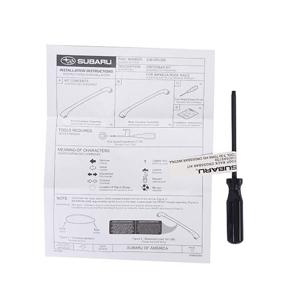 USスバル純正 エアロクロスバー ベースキャリア ルーフキャリア 2本セット SUBARU XV インプレッサスポーツ GT系 : k3732 ...