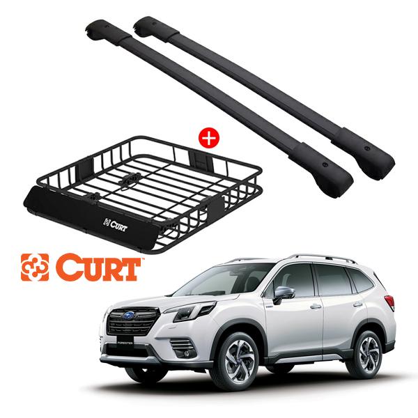 CURT（車） スバル SJ系 SK系 フォレスター ベースキャリア + CURT製 ルーフラック 18115 セット クロスバー ルーフキャリア ルーフバスケット カート : カリフォルニア ...