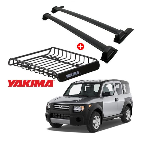 CURT（車） ホンダ エレメント YH2 ベースキャリア + YAKIMA製 ロードウォーリアー ルーフラック 8007070 セット クロスバー ルーフキャリア : カリフォルニアカスタム ...