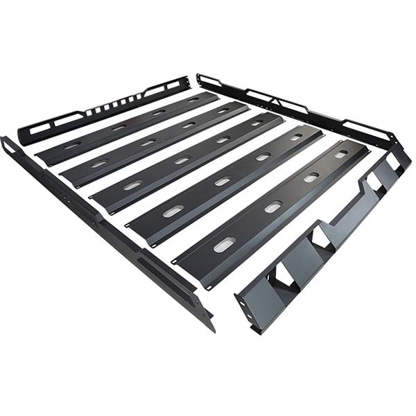 07-18y ジープ JK ラングラー アンリミテッド 純正ハードトップ車 サイドラダー付 ルーフラック クロスバー ベースキャリア ブラック : カリフォルニアカスタム Yahoo!店 ...