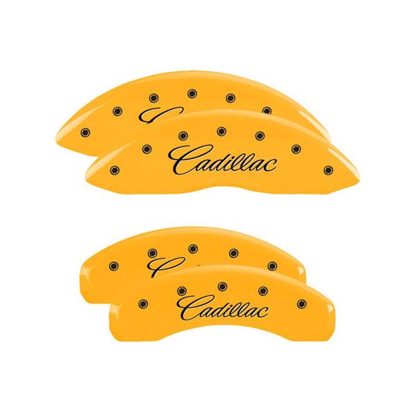 【MGP 正規品】 専用設計 ブレーキキャリパーカバー イエロー CADILLACロゴ 35013SCADYL 1台分 セット 09-19y キャデラック CTS A1LL : カリフォルニア ...