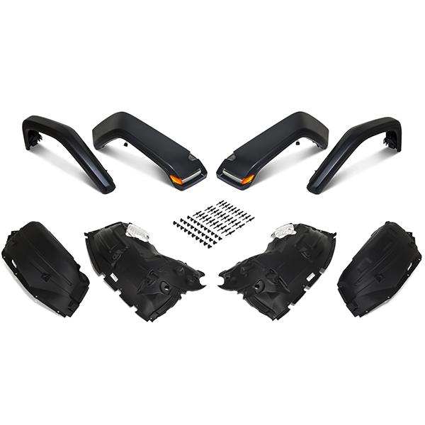 MOPAR純正 ハイトップフェンダーキット プライマー(未塗装) ジープ 18y- JL ラングラー 1台分 フロント左右 リア左右 LED仕様 : s04528 : カリフォルニアカスタム ...