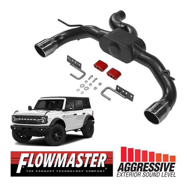 FLOWMASTER 正規品 アウトローアクスルバックエキゾーストシステム 21-23y ブロンコ 2.3L/2.7L 2ドア/4ドア共通 818120 フローマスター : カリフォルニア ...