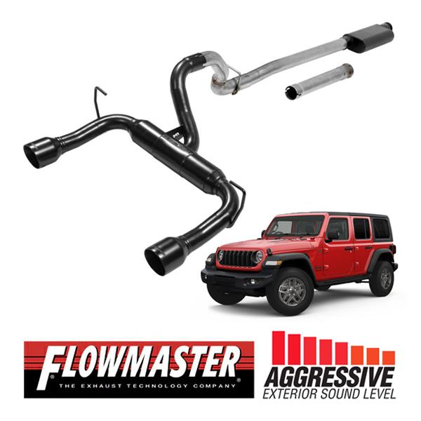 FLOWMASTER 正規品 アウトローキャタバックエキゾーストシステム 18-23y JL ラングラー 3.6L 2ドア/4ドア共通 817844 フローマスター : カリフォルニアカスタム ...