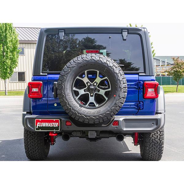 FLOWMASTER 正規品 アウトローキャタバックエキゾーストシステム 18-23y JL ラングラー 3.6L 2ドア/4ドア共通 817844 フローマスター :s07532 ...