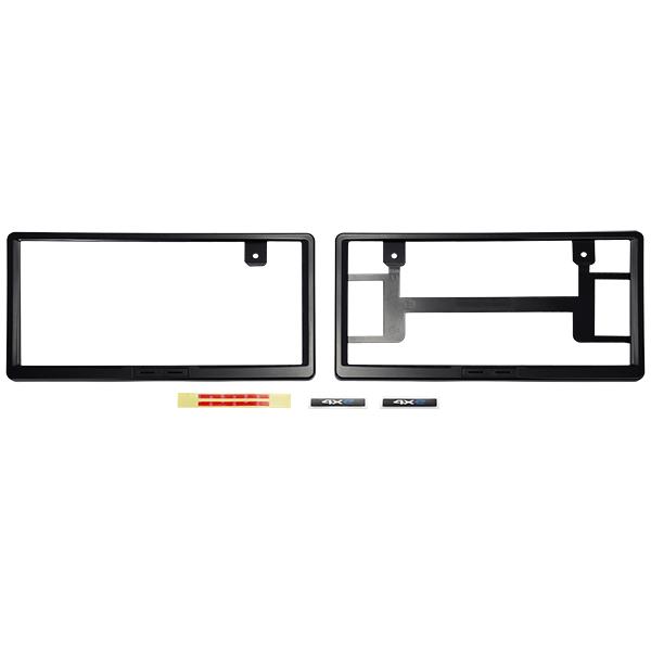 ジープ純正 ナンバープレートフレーム JPNABV252911 1台分 ブラック 4xeロゴ入/ジープ レネゲード4xe ラングラー4xe グランドチェロキー4xe : カリフォルニアカスタム ...