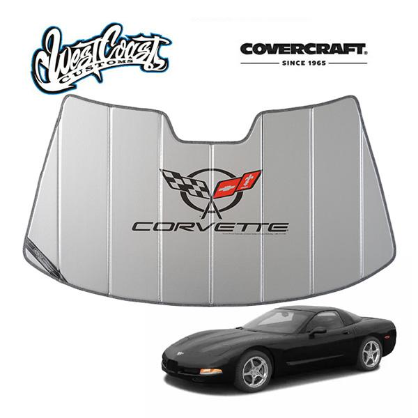 covercraft West Coast Customs 正規品 専用設計 CoverCraft シルバー サンシェード シボレー コルベット クーペ ハードトップ コンバーチブル C5 ...