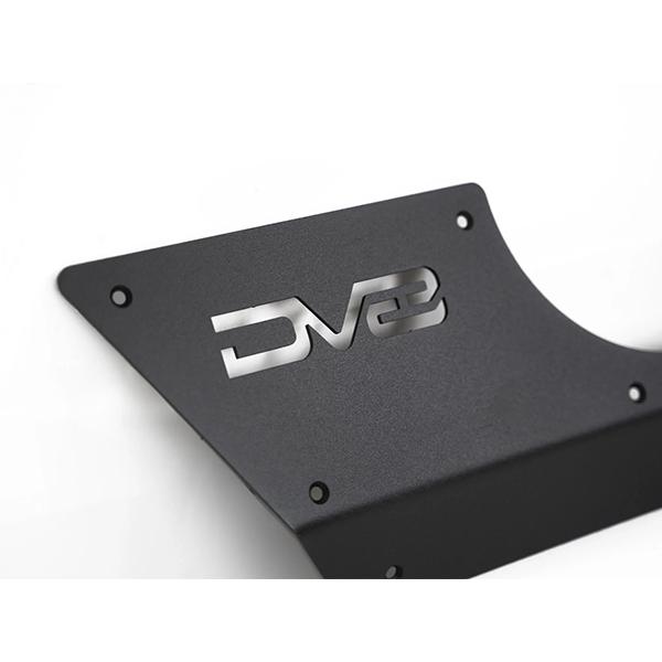 DV8 OFFROAD 正規品 ロックスキン サイドシルガード サイドシルカバー 左右セット ロゴ入 スチール製 マットブラック ジープ JL ...