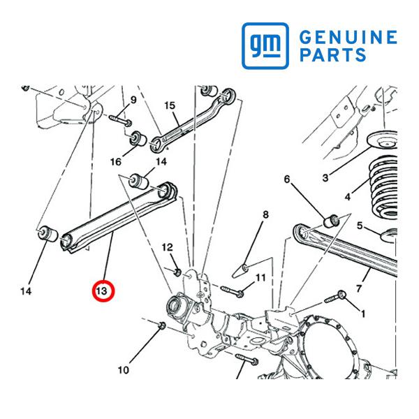 GM純正 コントロールアーム ロアーアーム リア 22868629 07-10y タホ/サバーバン/エスカレード etc : カリフォルニア ...