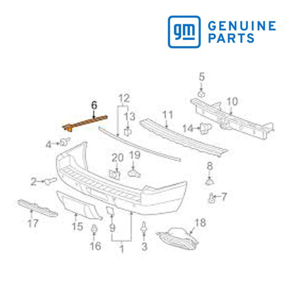 GM純正 リアバンパー サイド ブラケット 左側 運転席側 LH 25906986 07-13y エスカレード/タホ/ユーコン ...