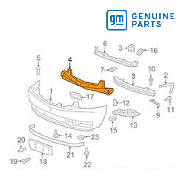 GM純正 フロントバンパーフェース サポート 22920677 07-08y エスカレード/エスカレードESV : カリフォルニアカスタム ...