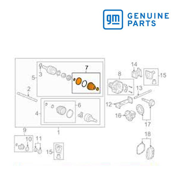 GM純正 ドライブシャフト ブーツ インナー 10359474 06-07y ハマー H3 : カリフォルニアカスタム Yahoo!店 ...