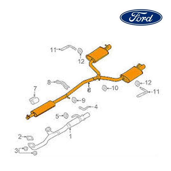 フォード純正 16y- エクスプローラー リア マフラー FB5Z5230A : y02594 : カリフォルニアカスタム Yahoo!店 ...