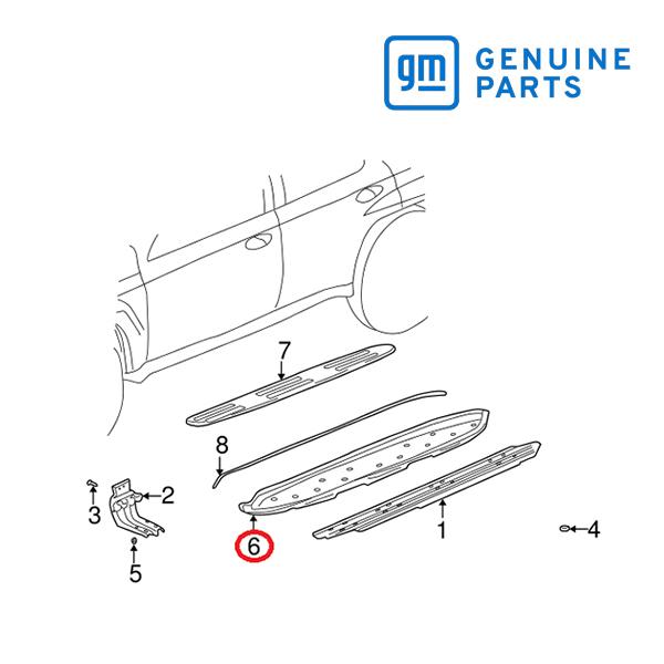 GM純正 03-07y トレイルブレイザー用 サイドステップ ランニングボード パッド&カバー 左側 15175992 : カリフォルニアカスタム Yahoo!店 - 通販 - Yahoo ...