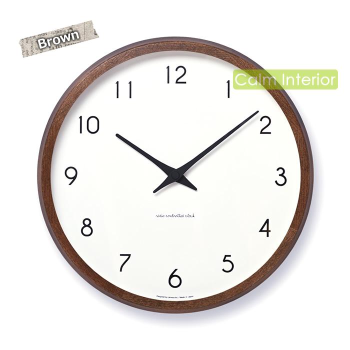 特典付 電波時計 壁掛け時計 壁掛け 電波 時計 ウォールクロック 掛け時計 木製 北欧 おしゃれ カンパーニュ PC10-24W レムノス 日本製 :clock-campagne:カーム ...