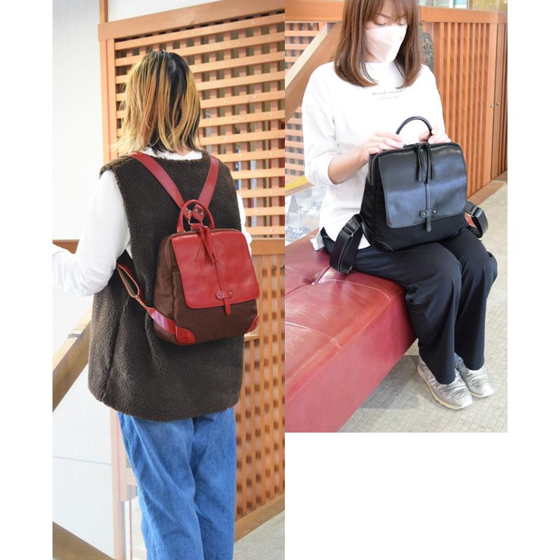 本革 バッグ リュックサック リュック 小ぶり 小さめ ナイロン 軽量 日本製 WANAKA ワナカ [fa-da-wa44582] : シューズイン神戸 Yahoo店 - 通販 ...