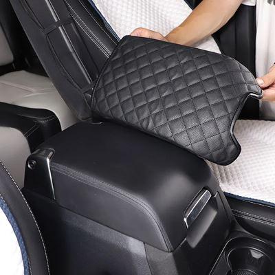 ランドローバー ディスカバリー4 LR4 2010-2016用 レザーブラック カーシートアームレストセンターコンソールボックス保護カバー カーアクセサリー : 22a55589 ...