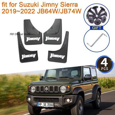 スズキ JIMNY SIERRA 2019-2022 JB64WアクセサリーJB74W用マッドフラップフロントリアホイールフェンダーAUTO : 812a2474 : Calore - 通販 ...
