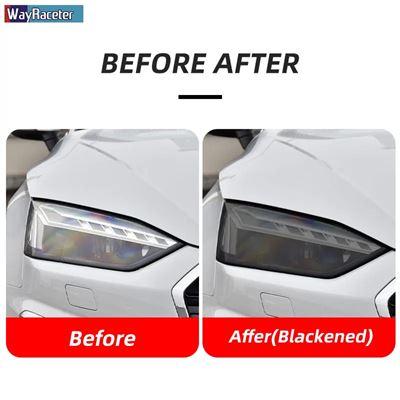 アウディ スモークブラックTPUステッカーヘッドライト保護フィルムA3 8V S3 A4 B8 B9 A5 A6 S6 C8 A7 A8 D4 : 812a9047 : Calore - 通販 ...
