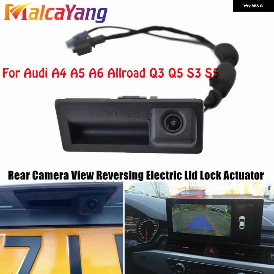 トランクリリースハンドル バックアップカメラ 付き 5N0827566AA 5N0827566C アウディ A4 A5 A6 オールロード Q3 Q5 S3 S5 5N0 827 566 AA ...