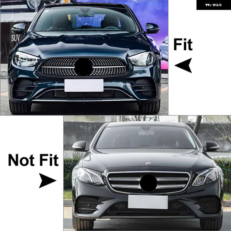 2X フロントバンパー リップスプリッター スポイラー 装飾 トリム メルセデスベンツ E クラス W213 E260 E300 E53 2021 カスタムパーツ ア : Calore車バイク ...