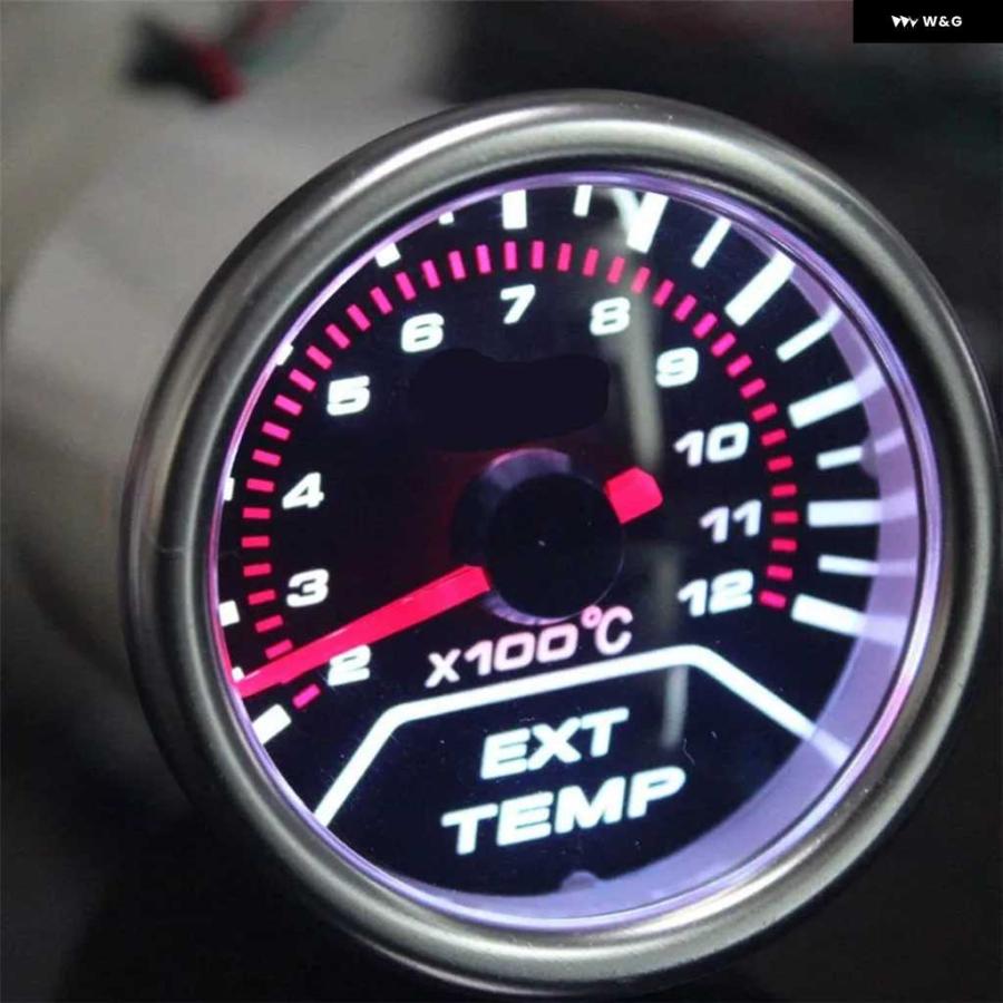 DC 12V 52MM EXT EGT 車排気ガス温度計センサー スモークレンズ 排気温度計白色 LED カスタムパーツ アクセサリー 交換用部品 互換品 : Calore車バイク用品輸入専門 ...