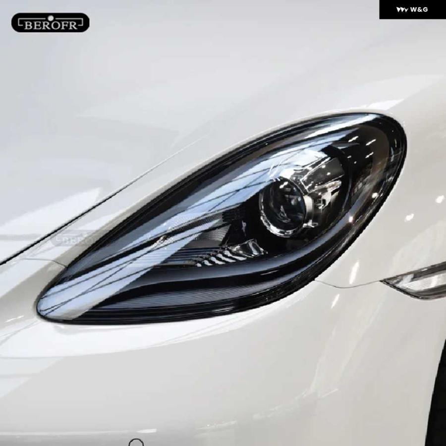 ブランド登録なし ヘッドライト フィルム フロントライトクリア TPU ステッカー ポルシェ カイエンパナメーラ 911 718 マカンタイカンアクセサリー カスタム : Calore ...