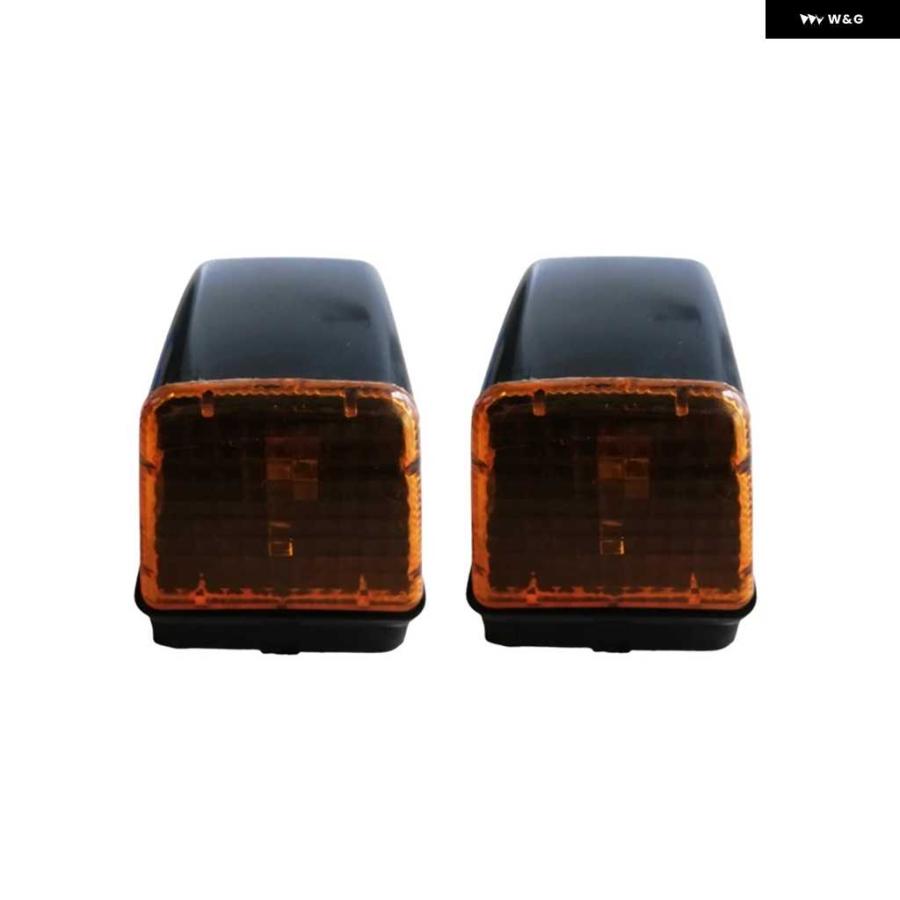 ボルボ 2個 24V LED トップシグナルランプ FH FM トラック キャブ ルーフ マーカー ライト アンバー /ホワイト ...