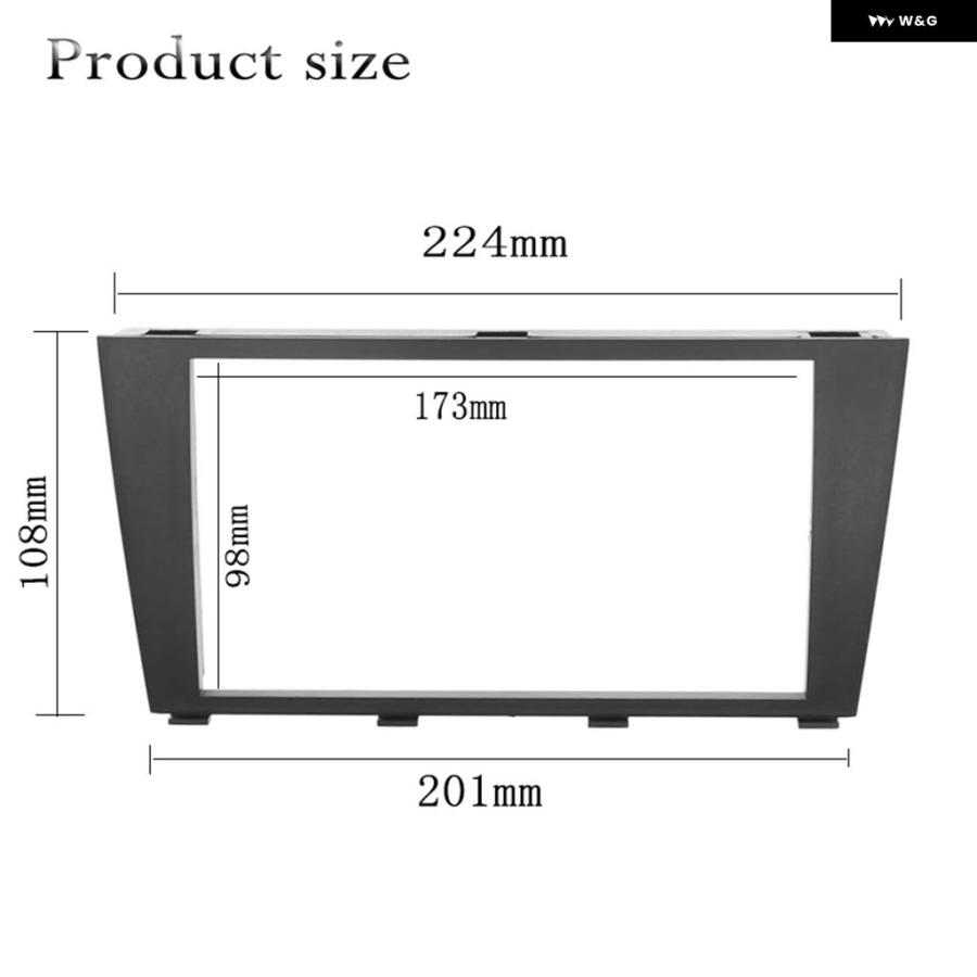 173X98MM ダブルディン CD DVD ステレオ オーディオ パネル ラジオ フェイシア レクサス IS200 トヨタ アルテッツァ ...