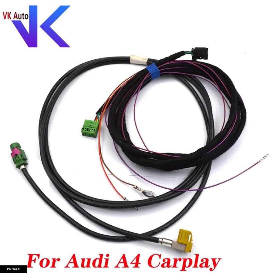 アウディ A4 A5 B9 8W Q5 Q7 FY オーディオ CARPLAY AMI USB 音楽スマートフォン インターフェイス AUX-IN ケーブル ワイヤー ハーネス 8W0 ...