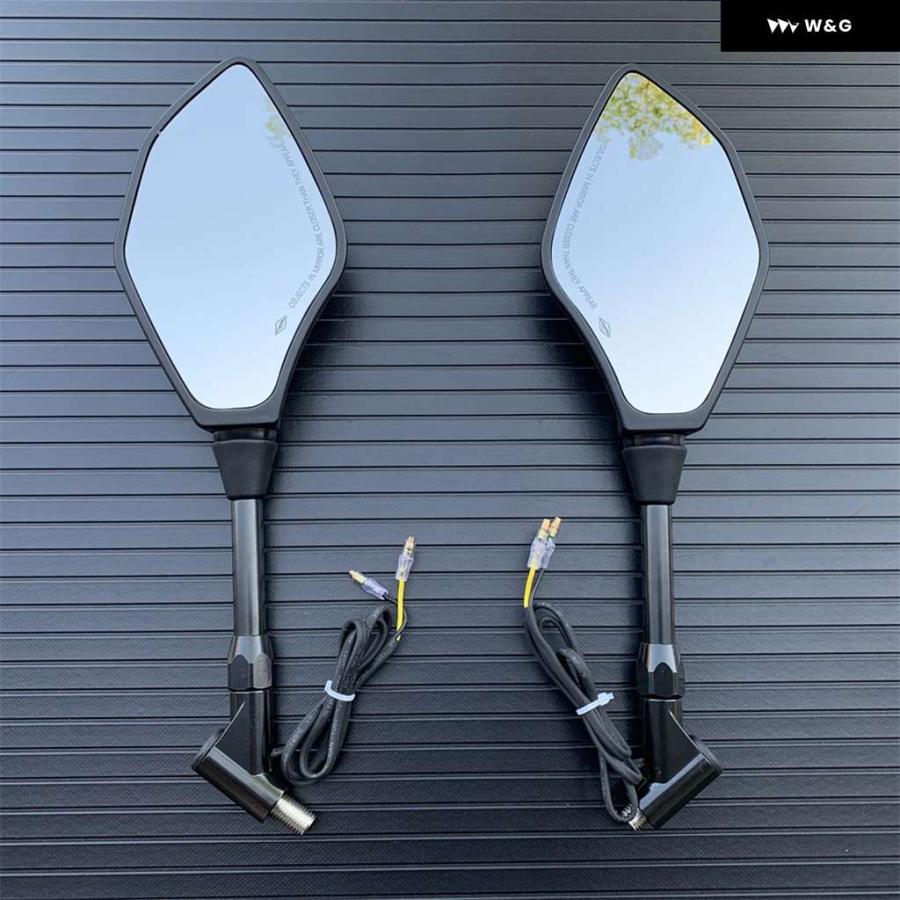 LED バックミラー ヤマハ MT07 MT09/トレーサー 900/9/GT MT10 MT03 MT25 MT01 オートバイ 側 カスタムパーツ アクセサリー : Calore車バイク用 ...