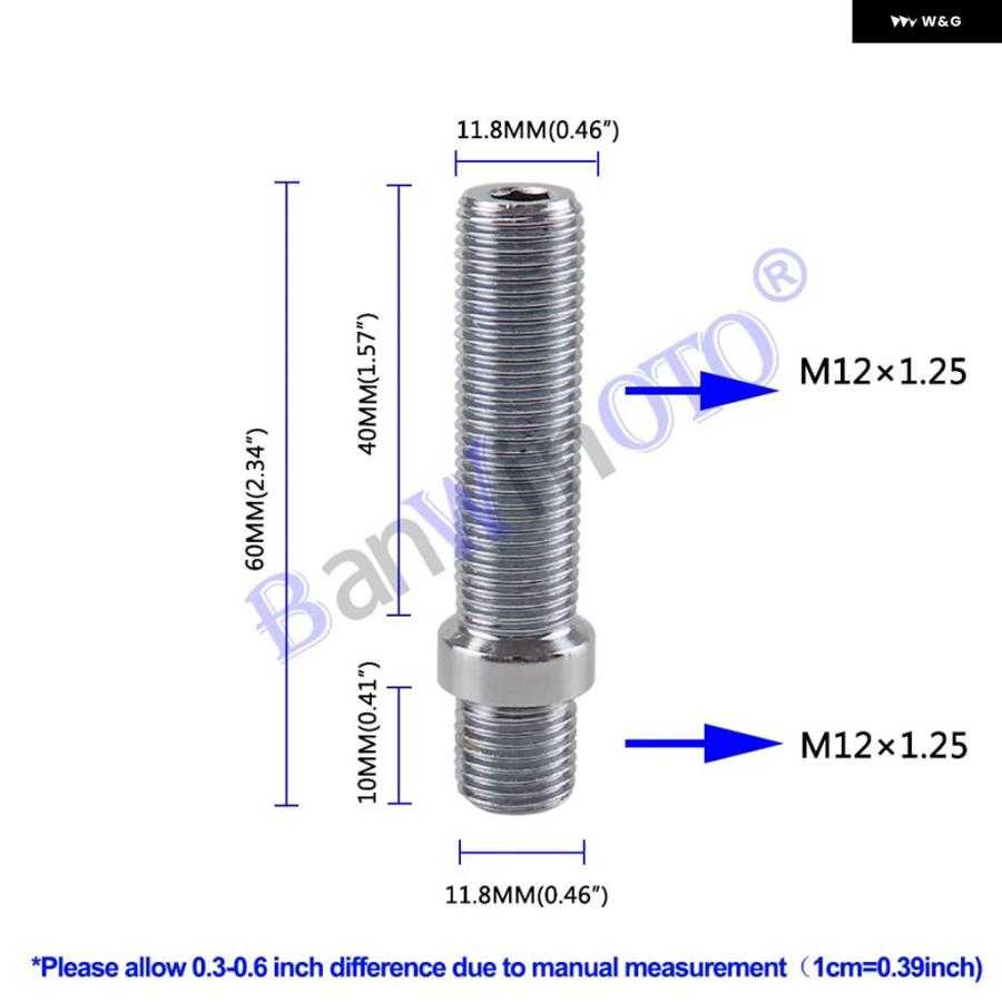 1個 拡張ホイールスタッド変換トールラグボルトネジ アダプタ ーキット M12X1.25 M12X1.5 M14X1.25 M14X1.5 : Calore車バイク用品輸入専門店 - 通販 ...