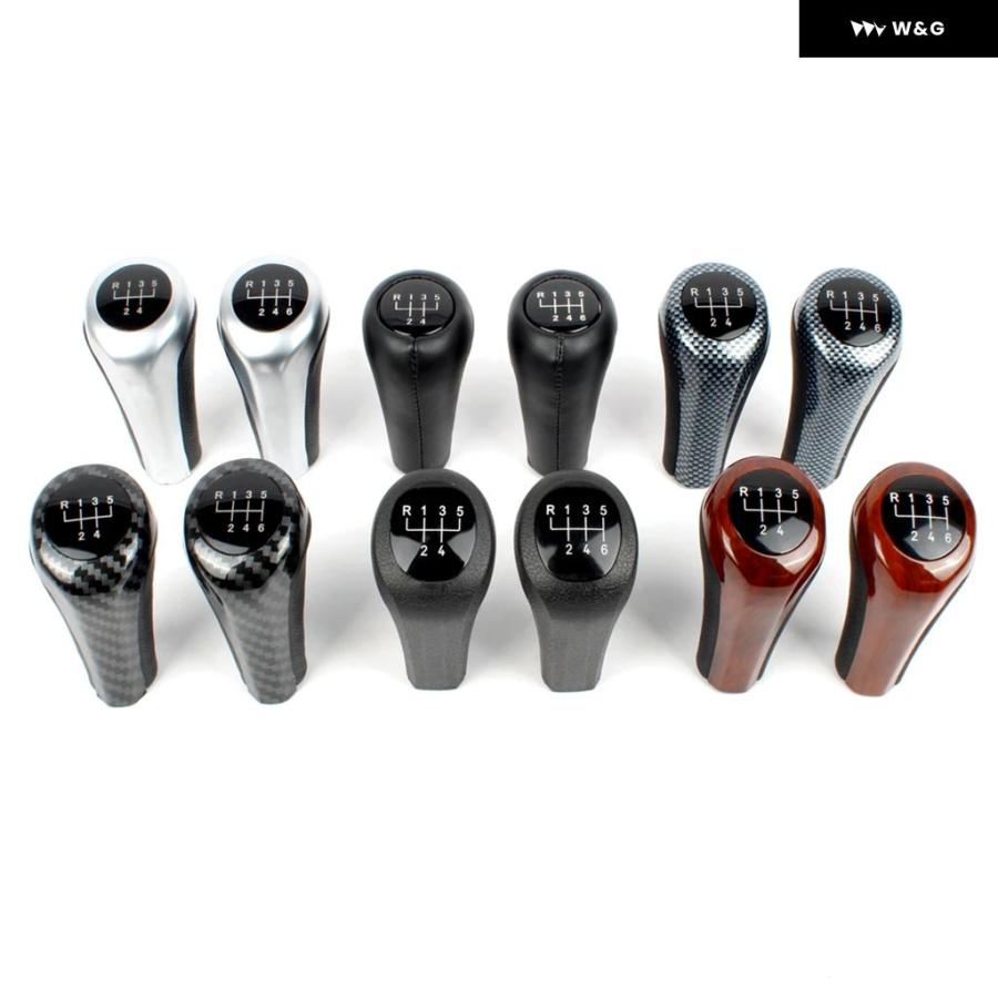 BMW 1 3 5 6シリーズ E30 E32 E34 E36 E38 E39 E46 E53 E60 E63 E83 E84 E90 E91 車 6速レザーギアスティック シフト ノブ ...
